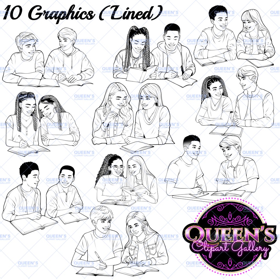 Working Together Clipart, Teams Clipart, Teenagers Clipart, Teen ...