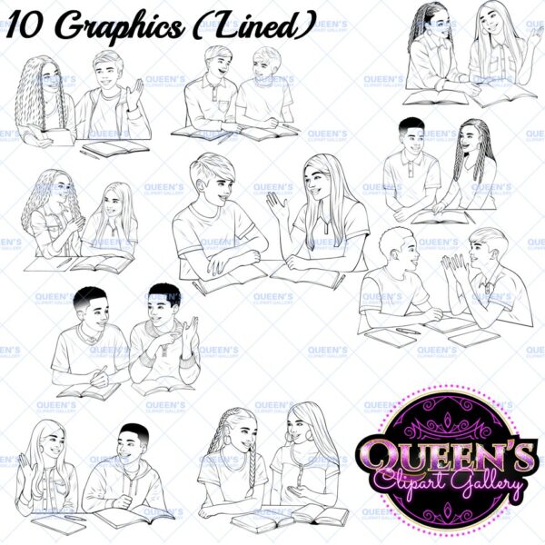 Working Together Clipart, Teams Clipart, Teenagers Clipart, Teen ...