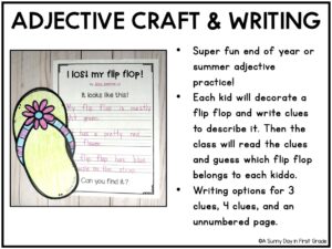 Summer Adjective Craft & Writing | Made By Teachers