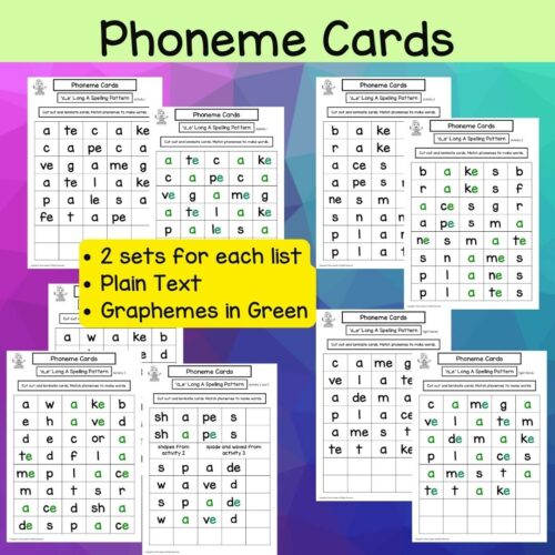 Long A Phonics Activities - Spelling Letter Pattern 'a-e' - Worksheets ...