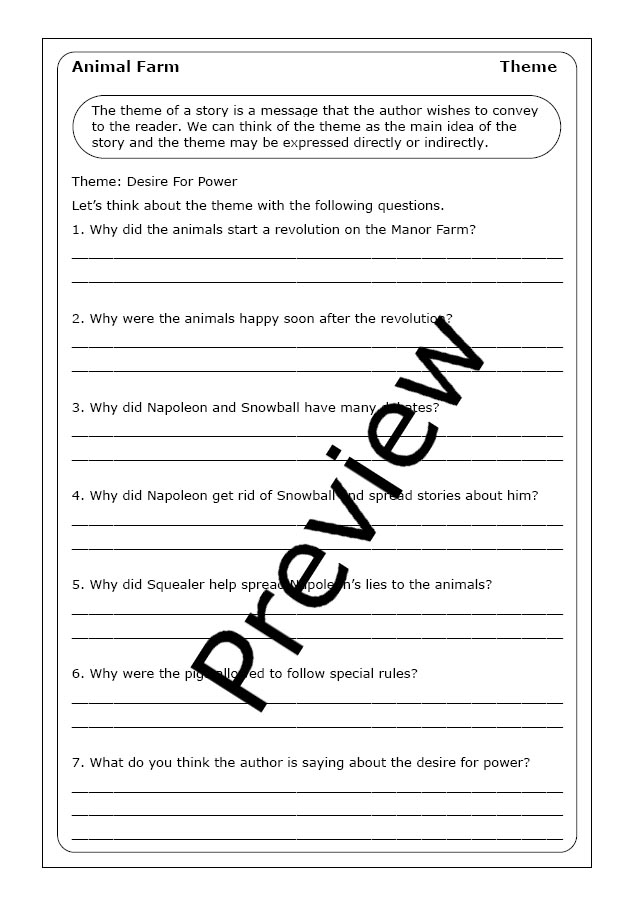 George Orwell "Animal Farm" worksheets | Made By Teachers