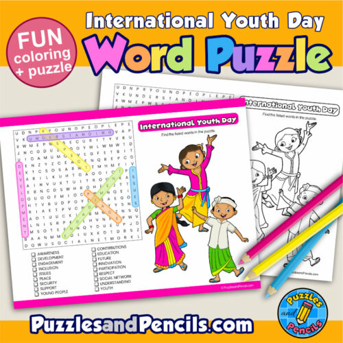 Hot Cocoa Word Search Puzzle Activity Page with Coloring | Seasons ...