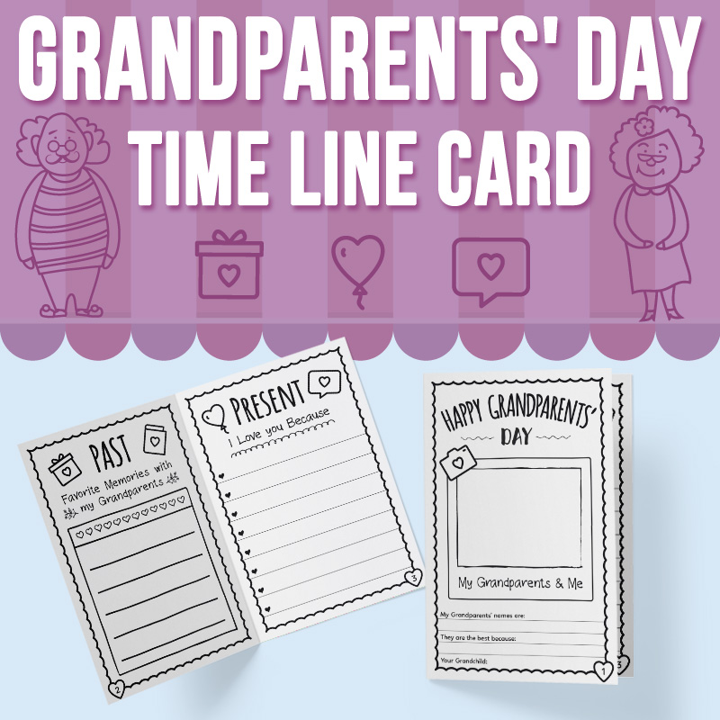Grandparents' Day | Time Line Card | Made By Teachers