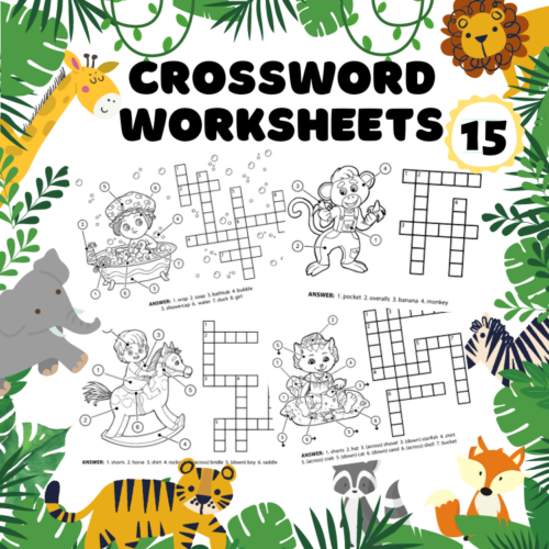 Animal Puzzle Activities – Word Search WorkSheets –Zoo Animals Puzzles ...