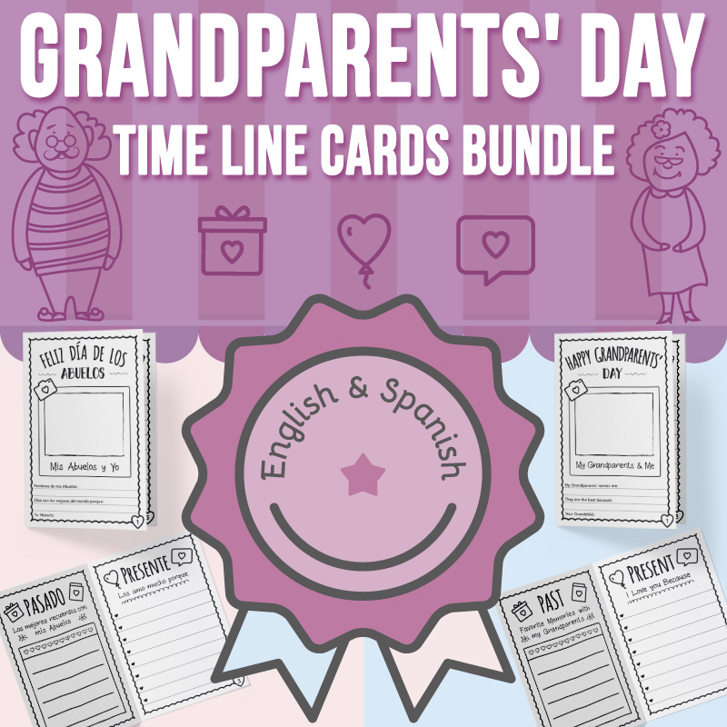 Grandparents' Day | Time Line Cards BUNDLE | Made By Teachers