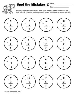 Single Digit Subtraction Worksheets and Timed Assessments | Made By ...