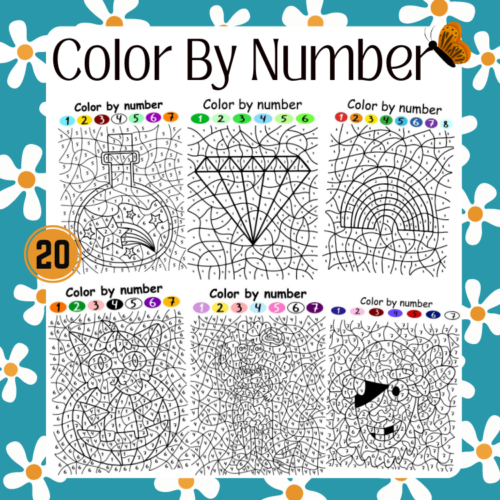Fall Coloring Pages |Color by Number |Numbers 1-10 Recognition |Morning ...