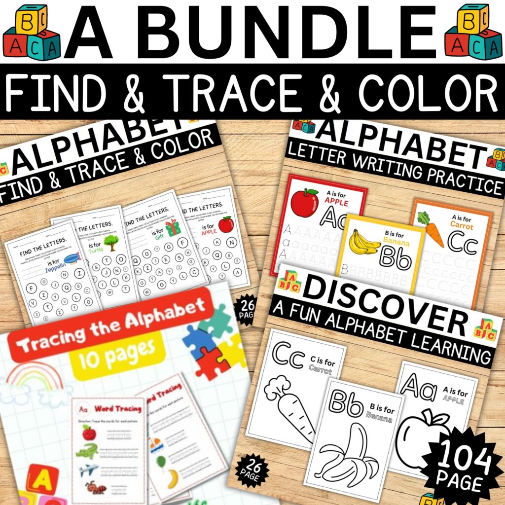 Wild Adventures for Learning: A Bundle of Animal Alphabet Coloring and ...