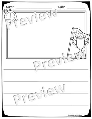 Racecar Writing Papers | Made By Teachers