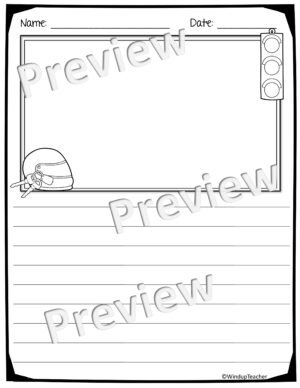 Racecar Writing Papers | Made By Teachers