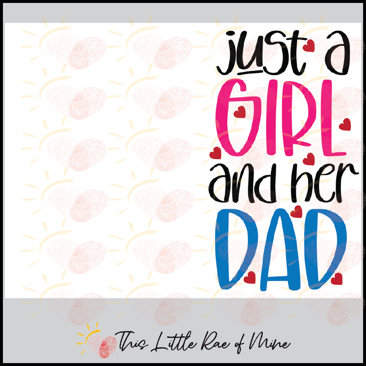 Just a girl / boy and dad - Me & My Dad - Father's Day - handprint art ...