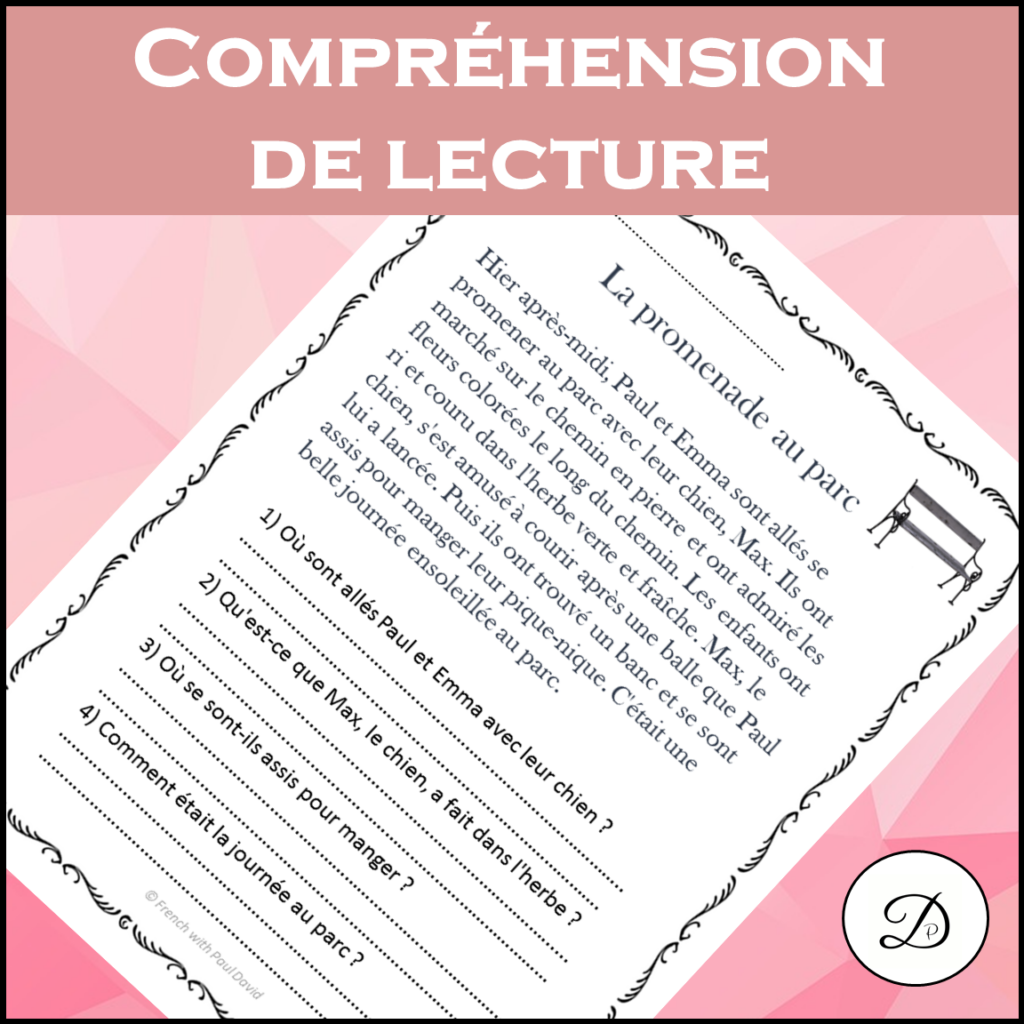 Compréhension de lecture - 2 textes - French Reading Comprehension ...