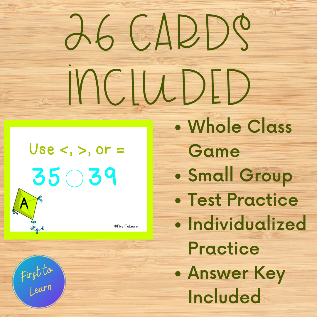Comparing Numbers Task Cards | Made By Teachers