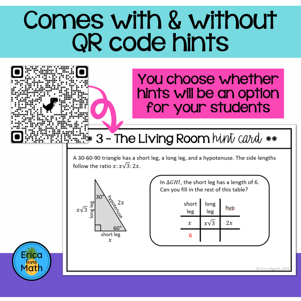 Right Triangles & Trigonometry Escape Room Activity (Digital ...