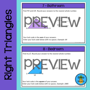 Right Triangles & Trigonometry Escape Room Activity | Made By Teachers