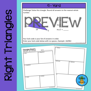 Right Triangles & Trigonometry Escape Room Activity | Made By Teachers