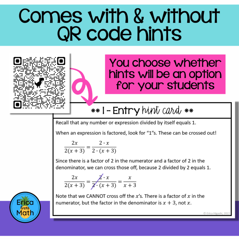 Rational Expressions & Equations Escape Room Activity | Made By Teachers