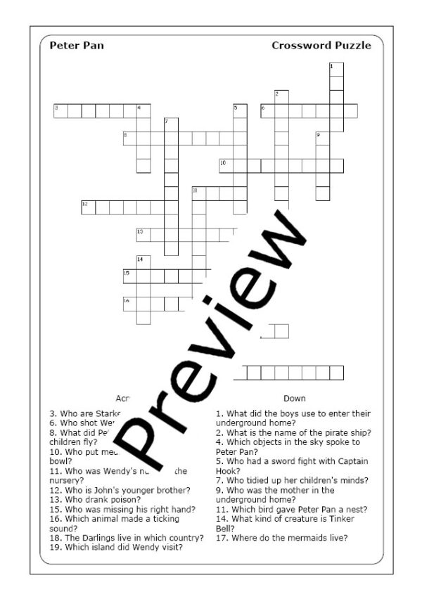 J. M. Barrie "Peter Pan" worksheets | Made By Teachers