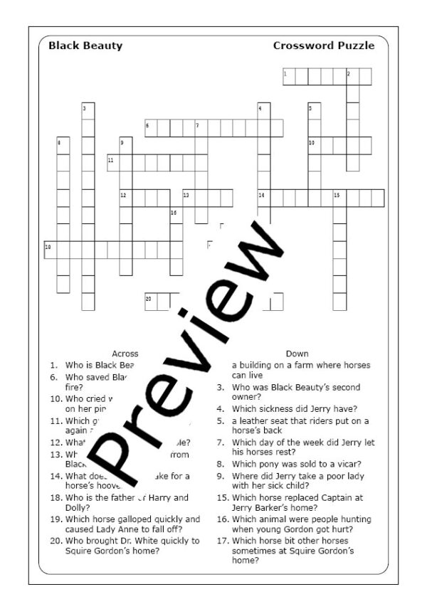 Anna Sewell "Black Beauty" worksheets | Made By Teachers