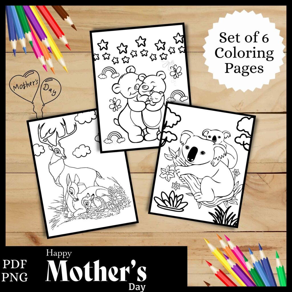 6 Mothers Day Coloring Pictures | Mothers Day | Kids Coloring Pages ...