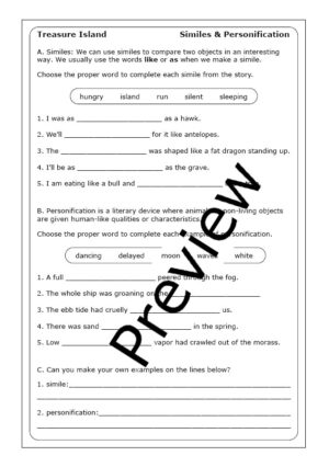 Robert Louis Stevenson "Treasure Island" worksheets | Made By Teachers