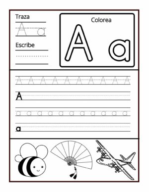 Fun Spanish ABC Worksheets for Kids: Trace, Write and Color | Made By ...