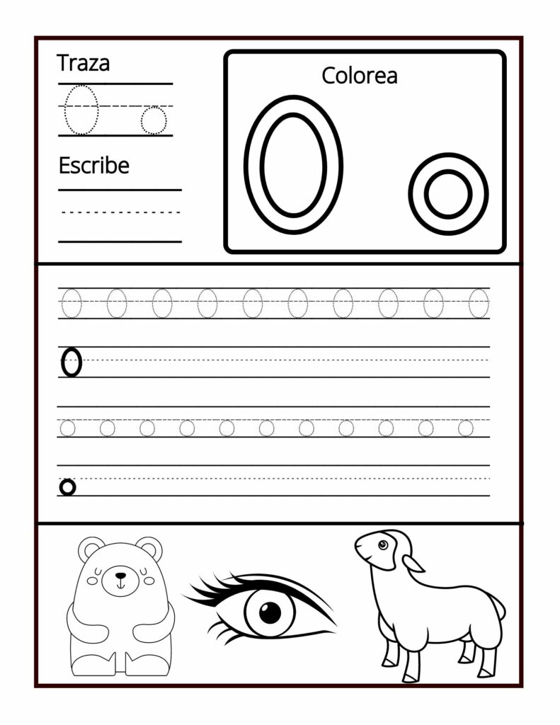 Fun Spanish ABC Worksheets for Kids: Trace, Write and Color | Made By ...