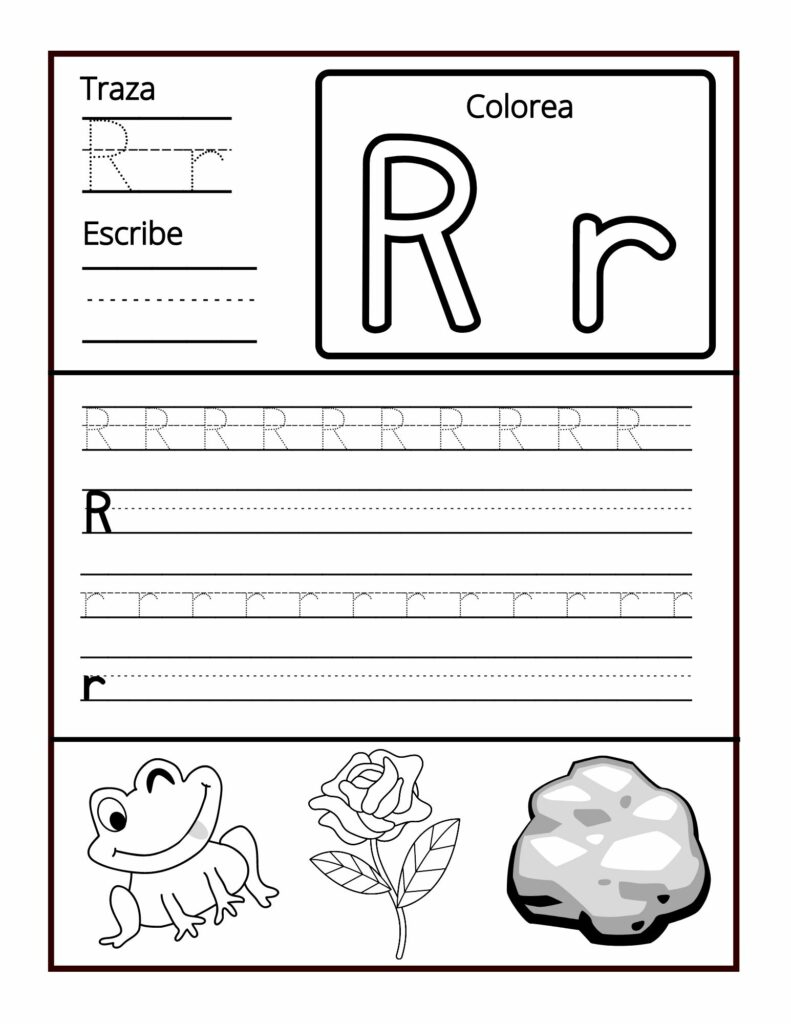 Fun Spanish ABC Worksheets for Kids: Trace, Write and Color | Made By ...