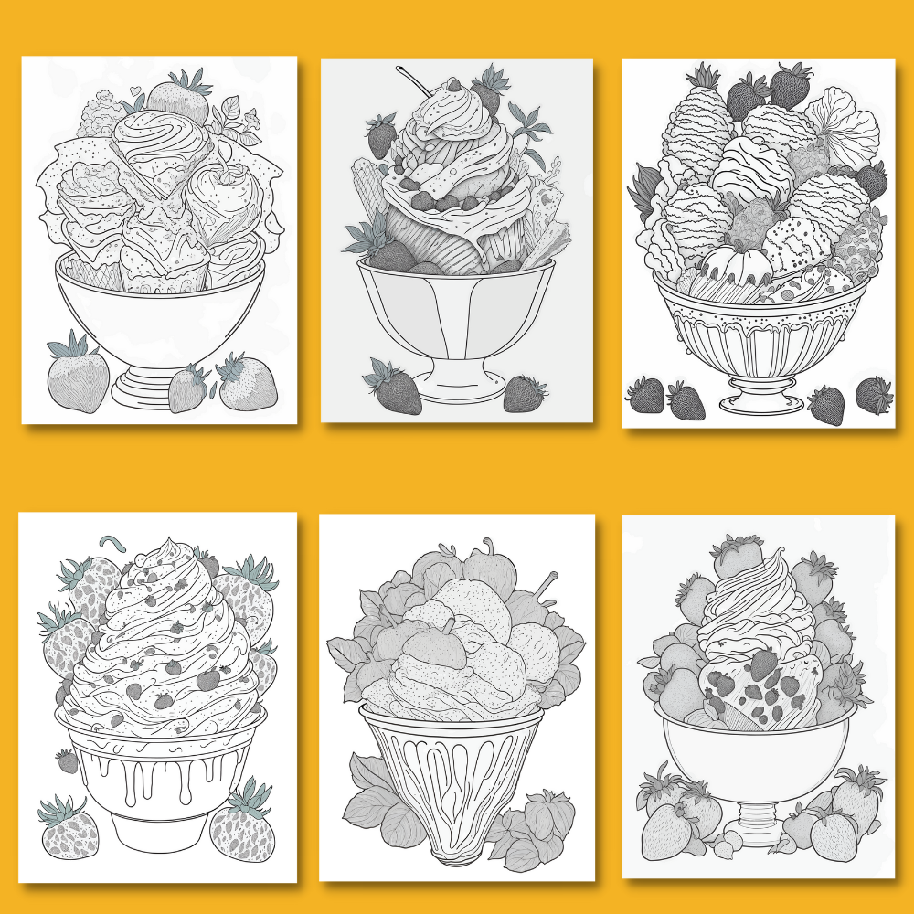 Sweet Scoops, An Ice Cream Coloring Adventure | Made By Teachers