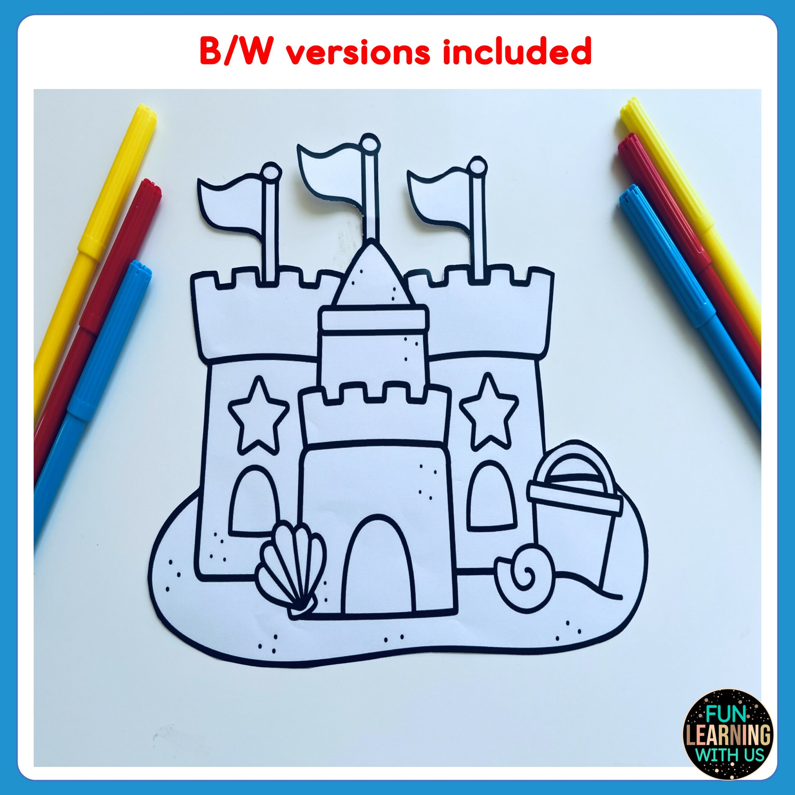 Sandcastle Craftivity | Summer Castle Craft | Made By Teachers