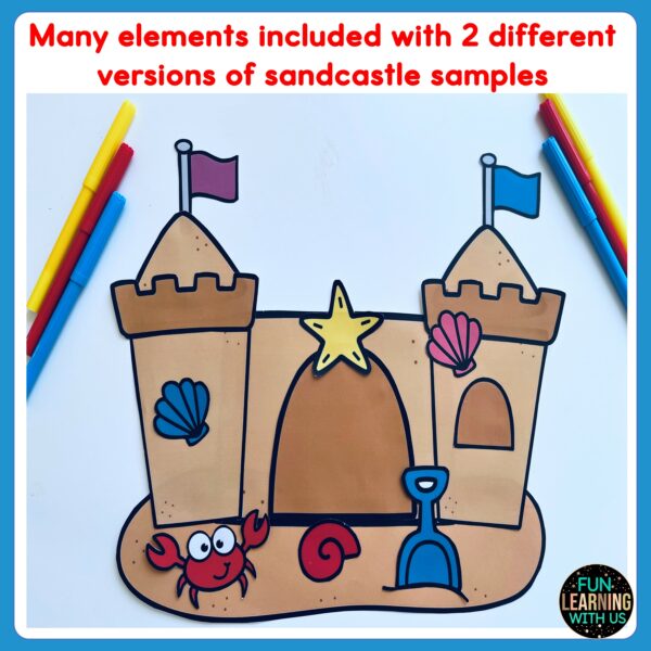 Sandcastle Craftivity | Summer Castle Craft | Made By Teachers