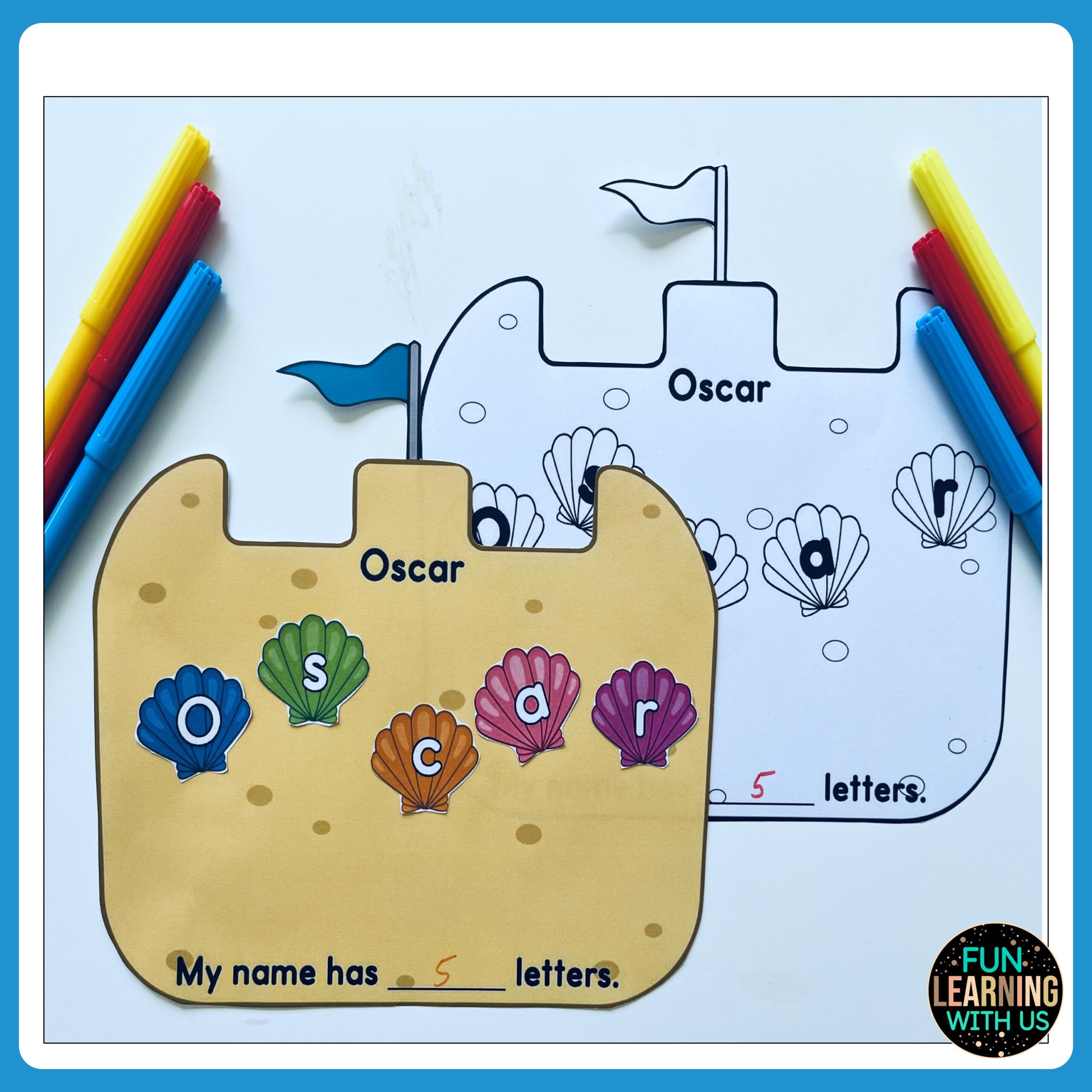 Sandcastle Name Craft | Summer Editable Name Activity | Made By Teachers Sandcastle Name Craft | Summer Editable Name Activity | Made By Teachers