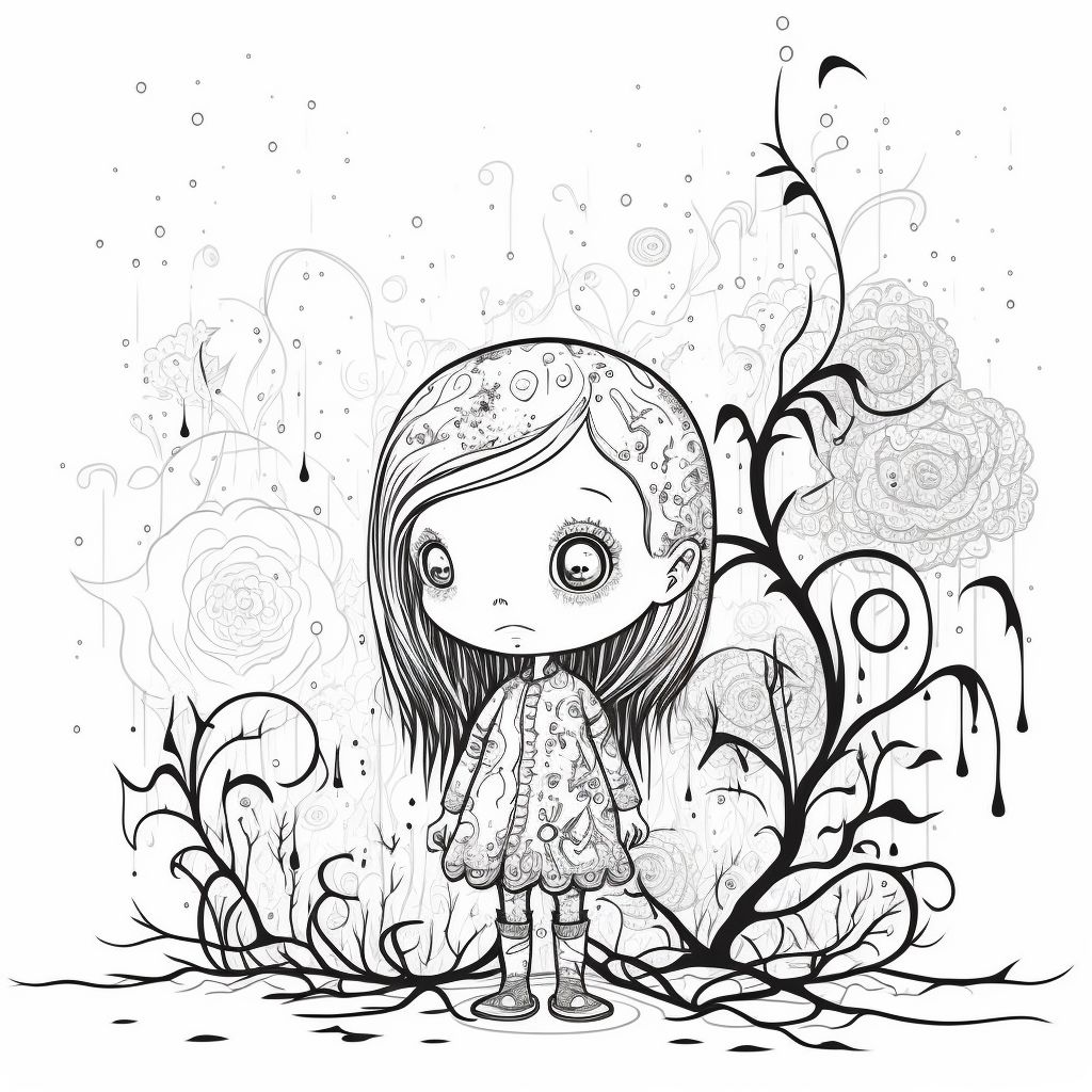 Spooky Fun for All Ages: Chibi Horror Coloring Book | Made By Teachers