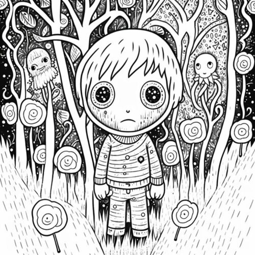 Spooky Fun for All Ages: Chibi Horror Coloring Book | Made By Teachers