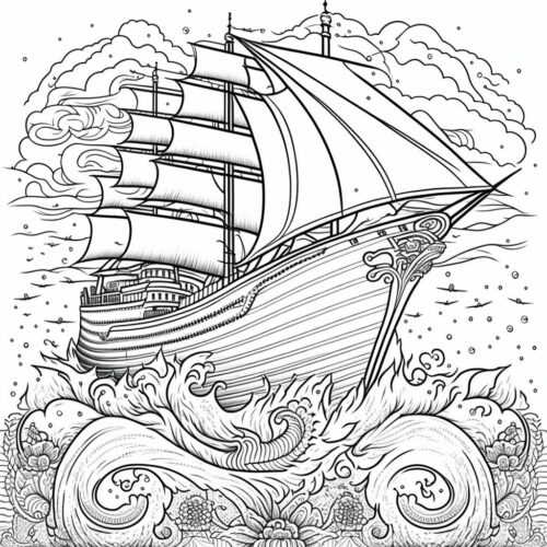 Explore the Wonders of the Sea with Nautical Maritime Coloring Book ...