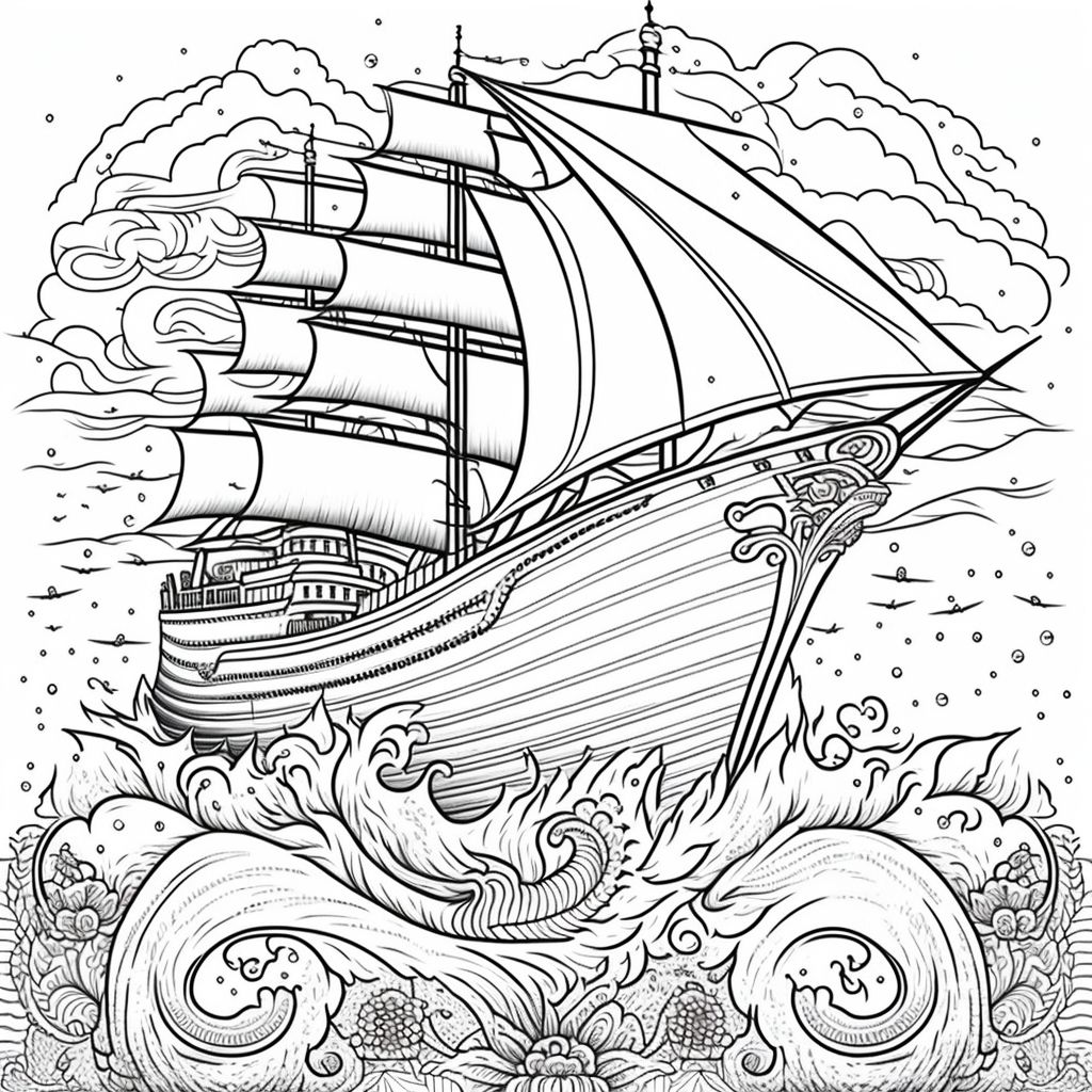Explore the Wonders of the Sea with Nautical Maritime Coloring Book ...