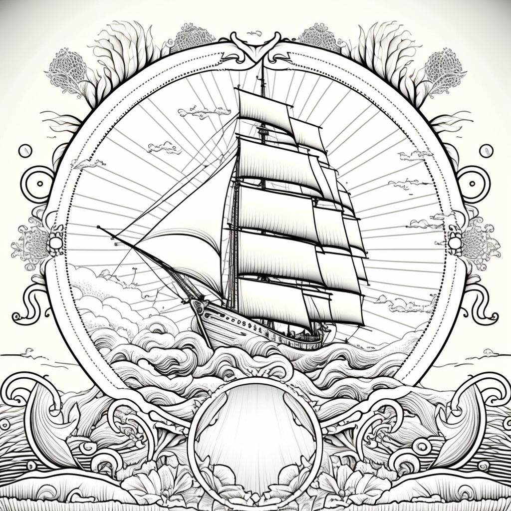 Explore the Wonders of the Sea with Nautical Maritime Coloring Book ...