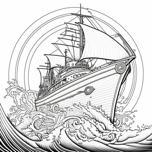 Explore the Wonders of the Sea with Nautical Maritime Coloring Book ...