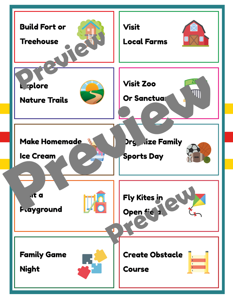 The Ultimate Summer Activity Cards : 40 Exciting Ideas for a Memorable ...