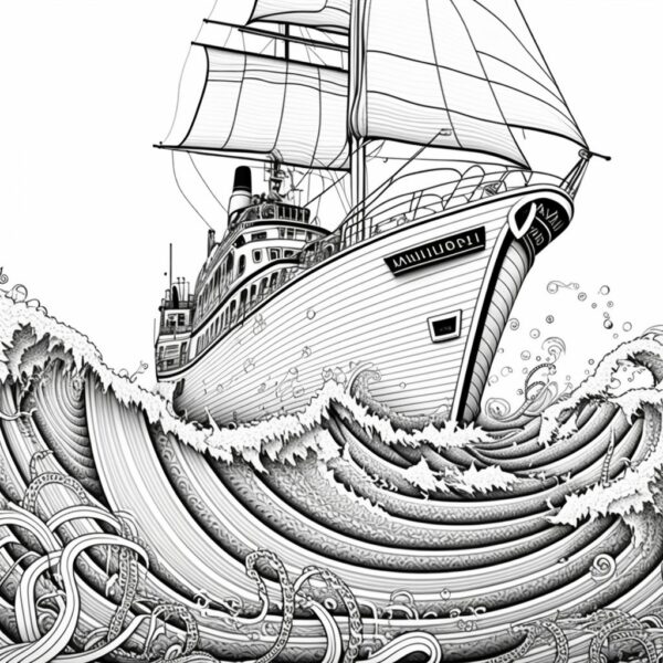 Explore the Wonders of the Sea with Nautical Maritime Coloring Book ...