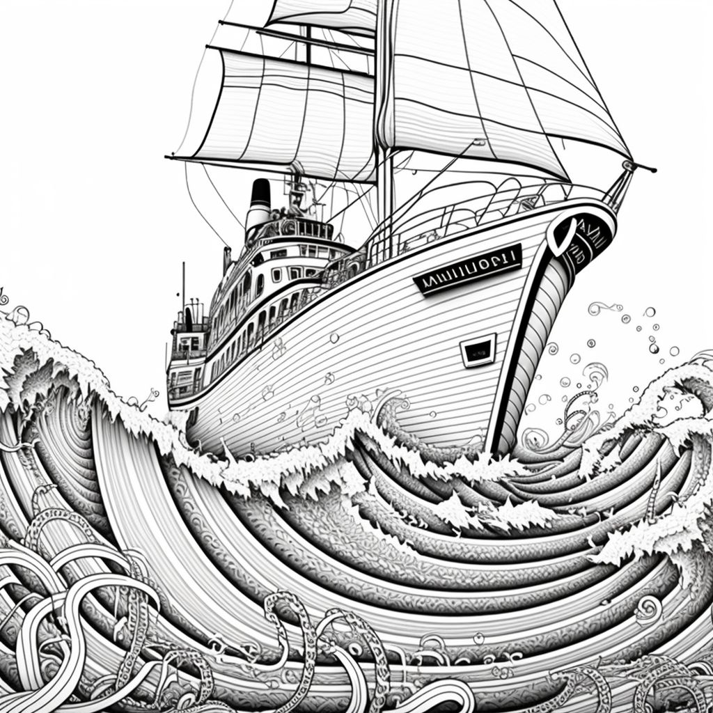 Explore the Wonders of the Sea with Nautical Maritime Coloring Book ...