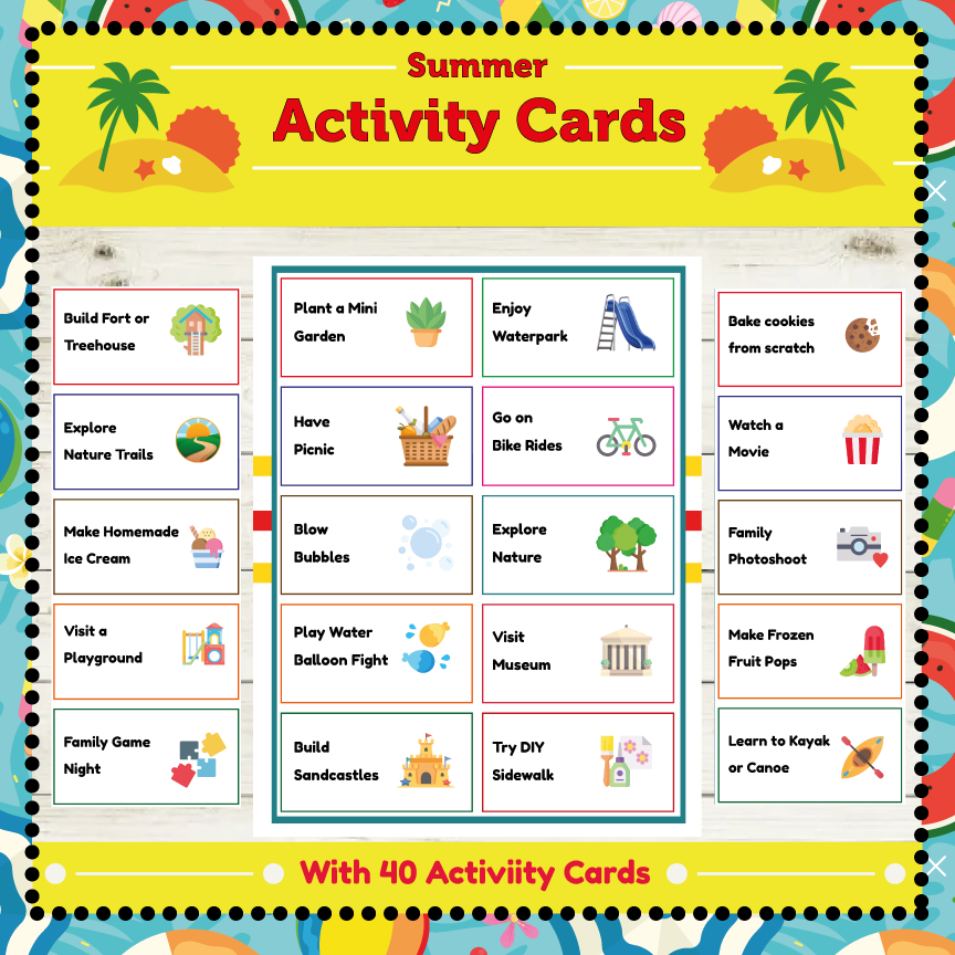 The Ultimate Summer Activity Cards : 40 Exciting Ideas for a Memorable ...