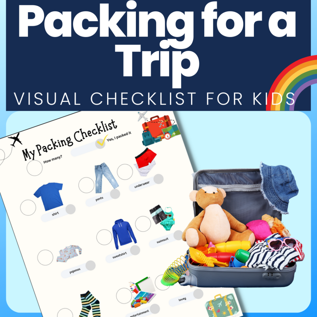 Kids' Travel Packing Visual Checklist | Made By Teachers