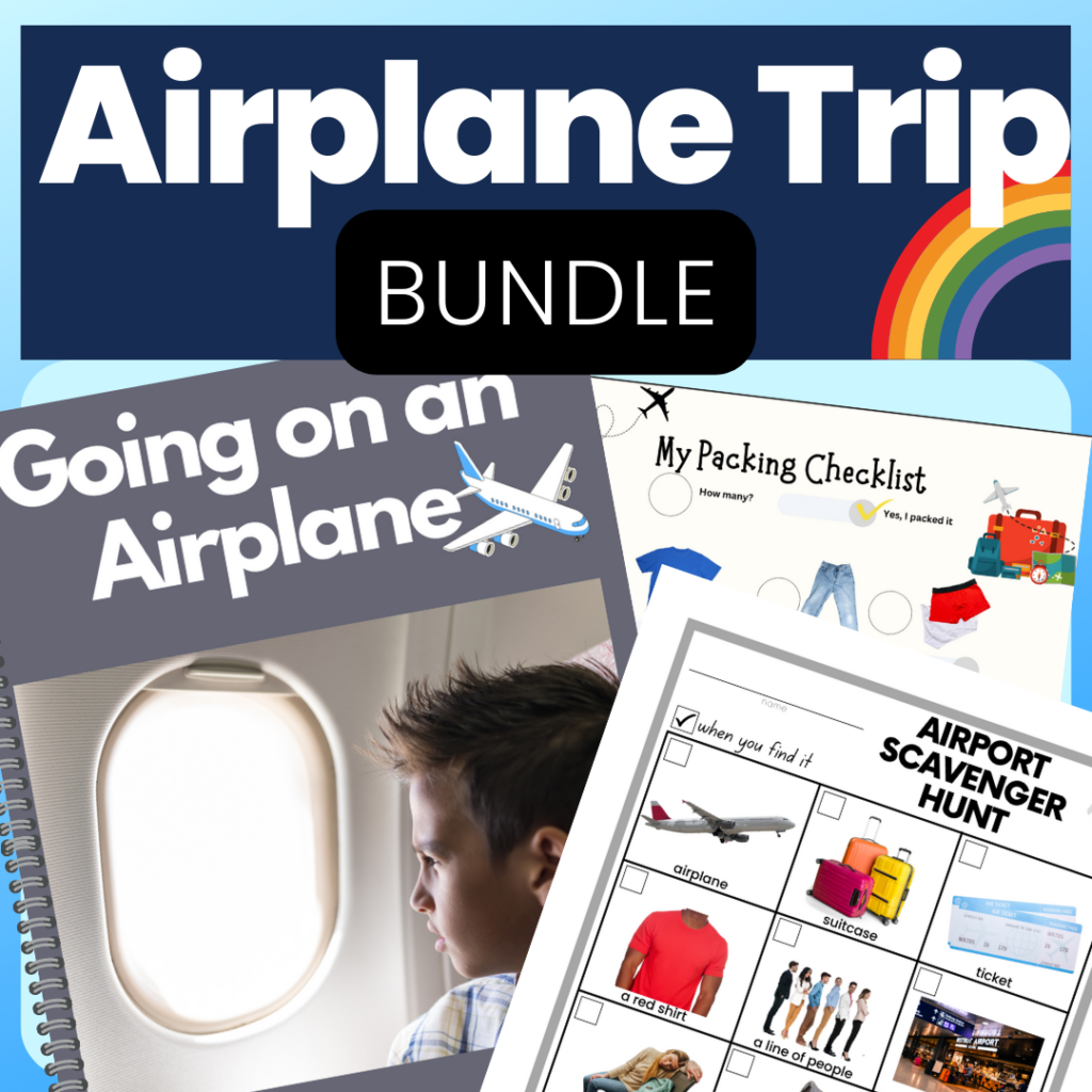 Airplane Trip Bundle Social Skills Story Packing Checklist & Airport ...