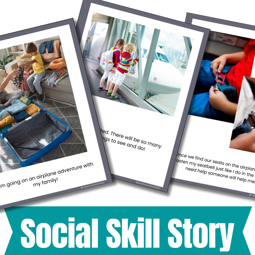 Airplane Trip Bundle Social Skills Story Packing Checklist & Airport ...