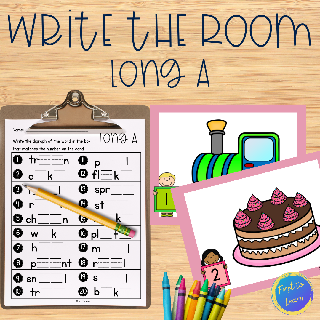 Long A Write The Room Phonics Activity | Made By Teachers