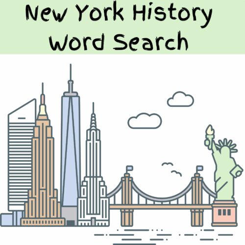 New York History Word Search | Made By Teachers