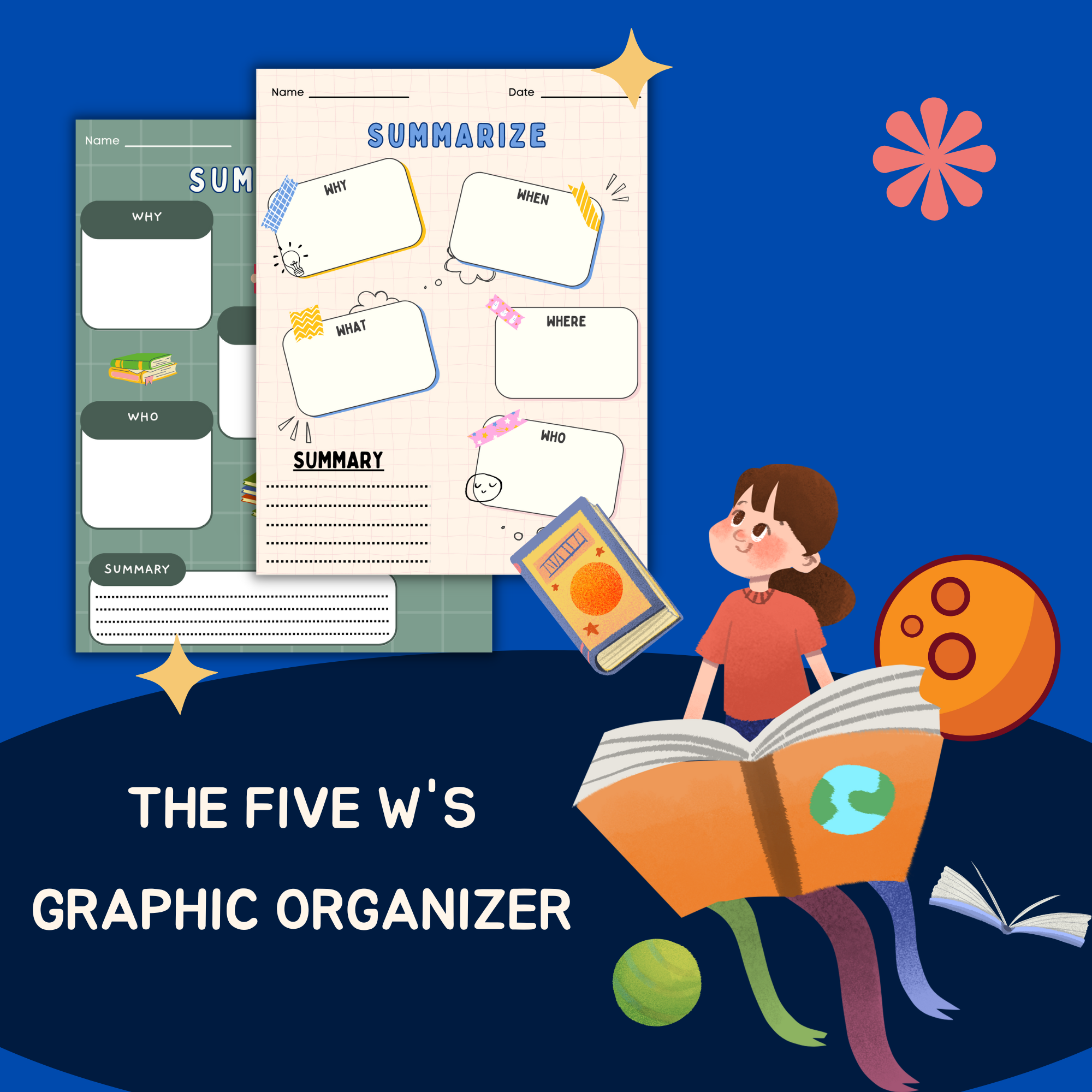 the five w's graphic organizer | Made By Teachers