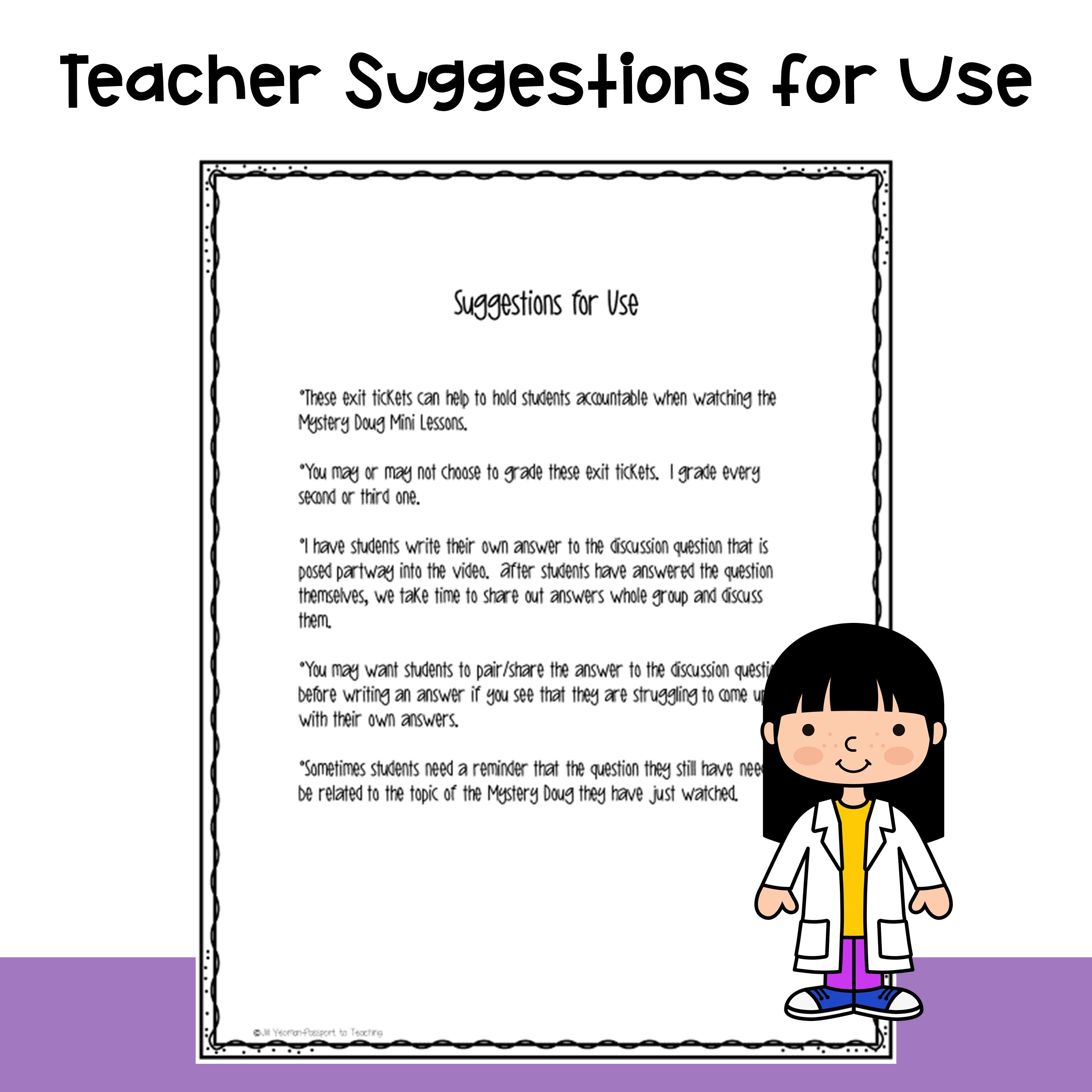 Mystery Doug Exit Ticket Print and Digital | Made By Teachers