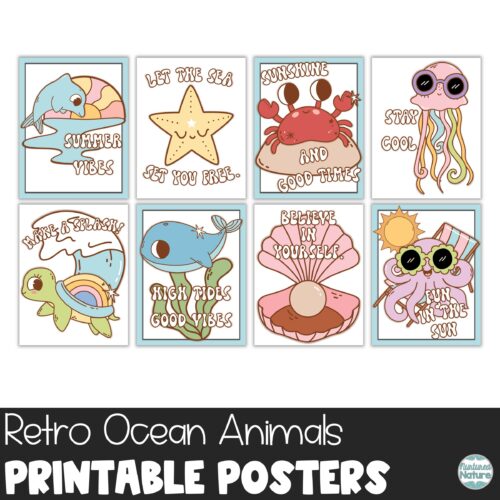 Ocean Animals Summer Bulletin Board Posters | Made By Teachers